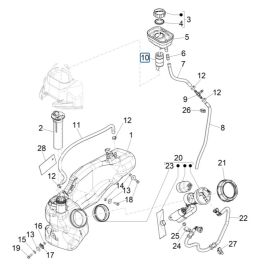 Brandstoftank Piaggio Liberty 125 4-takt 3V IE ABS (IGET Euro 5)
