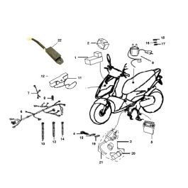 Elektrische delen Generic Cracker 50 2-takt blauw 2010