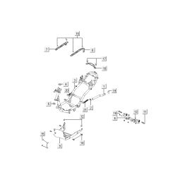 Frame Kymco Agility 10' 4-takt blauw