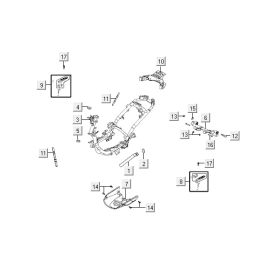 Frame Kymco VP50 4-takt ACoak metallic