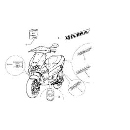Emblemen - Stickers - Logo model 2002 Gilera Runner FXR 180 2-takt
