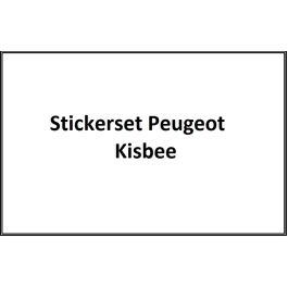 Stickerset Peugeot Kisbee Iced Grey (euro4 vanaf 2018)