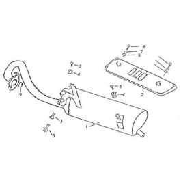 Uitlaat Eagle-Wing Torino 125